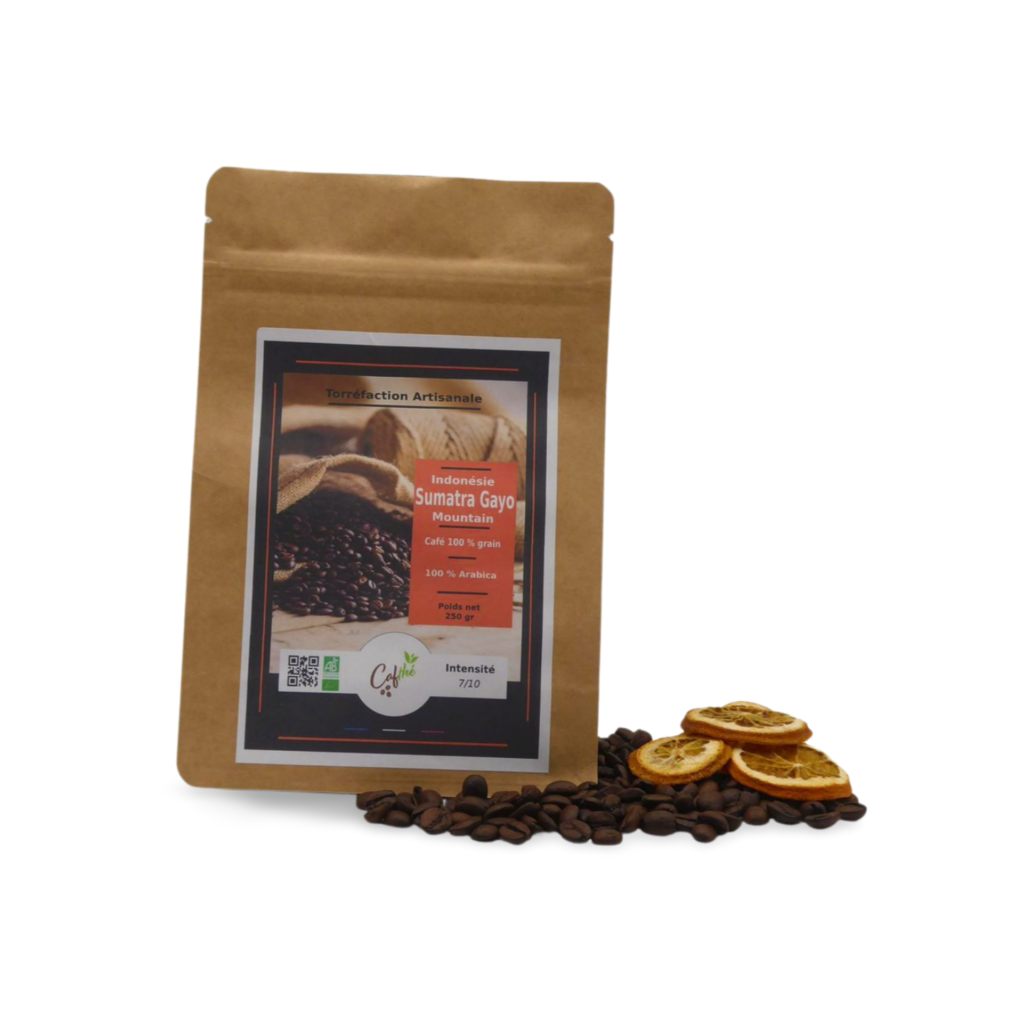 Café d’Indonésie “Sumatra Gayo Mountain” notes de fruits rouges ...
